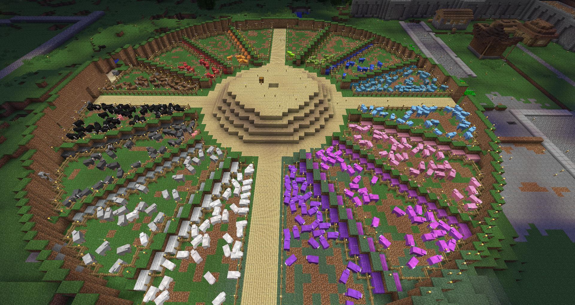 Fond D cran Minecraft Ferme Laines Fond D cran Minecraft Ferme Laines